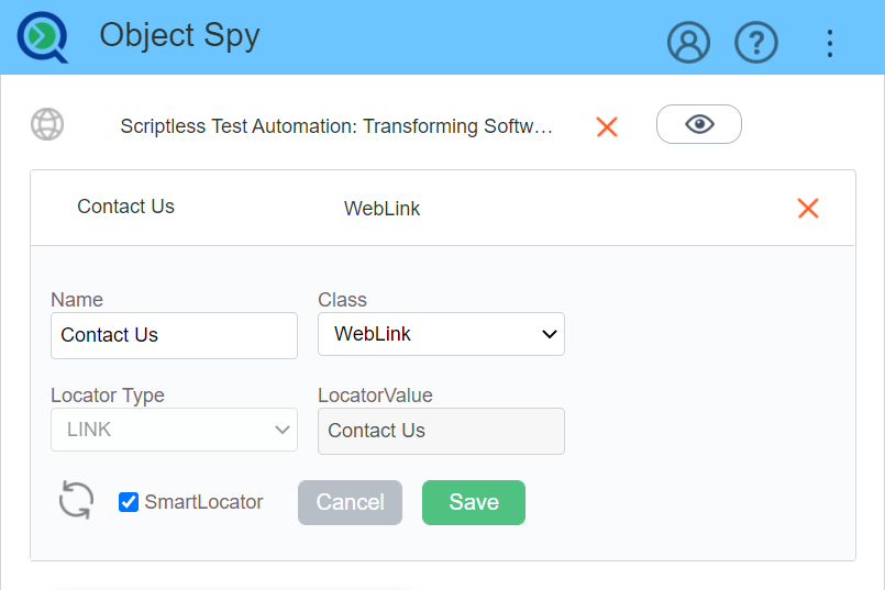 Work with Object Spy