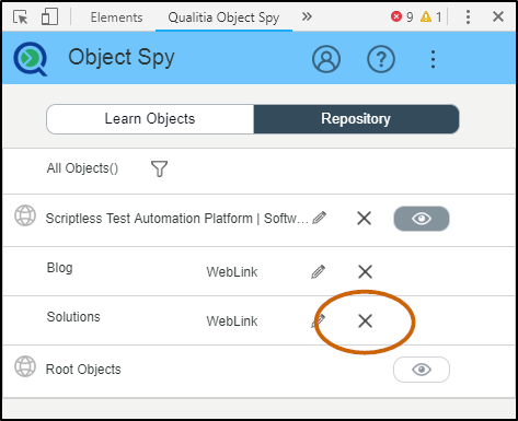 Work with Object Spy