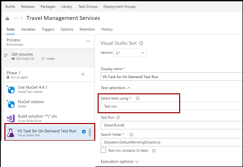 Configuring Azure DevOps for Test Executions
